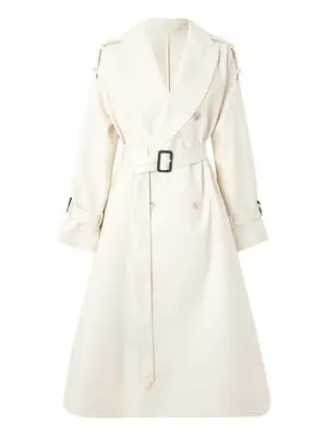 Givenchy Belted Double-breasted Cotton-twill Trench Coat - Ivory