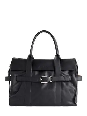 Marc Jacobs Dakota Belted Leather Tote Bag - Black
