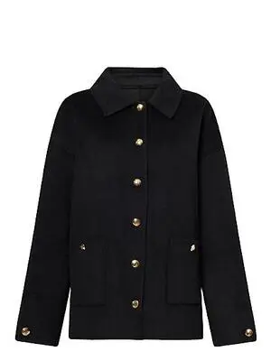 ANINE BING Luca Relaxed-fit Wool And Cashmere Jacket - Black