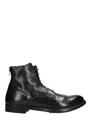 Officine Creative Hive Leather Ankle Boots - Black