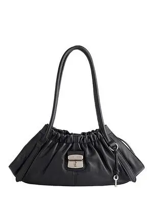 Marc Jacobs Cristina Logo-plaque Leather Satchel Bag - Black