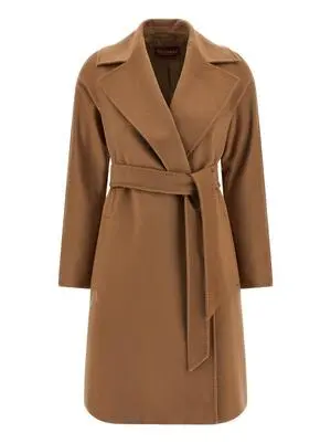 MAX MARA STUDIO Dravenna Virgin Wool Coat - Brown