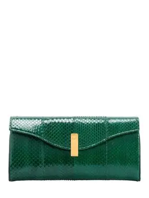 GIUSEPPE ZANOTTI Snakeskin Clutch Bag - Green