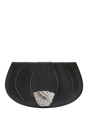 GIUSEPPE ZANOTTI Orbits Leather Clutch - Black
