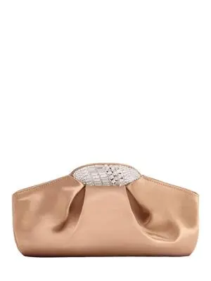 GIUSEPPE ZANOTTI Clutch With Crystal Embellishment - Bordeaux