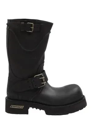 Balenciaga Venom Buckled Boots - Black