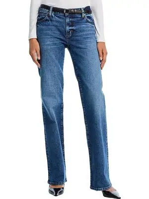 FRAME The Rodeo Mid Rise Jeans - Nebula
