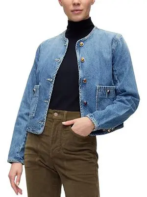 Veronica Beard Andrea Denim Jacket - French Kiss