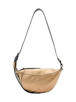 ALLSAINTS Luna Leather Crossbody Bag - Warm Brass