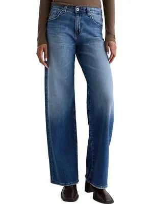 Ag Adria Low Rise Wide Leg Jeans - Headline