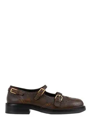 Sandro Multi-buckle Mary Jane Loafers - Brown