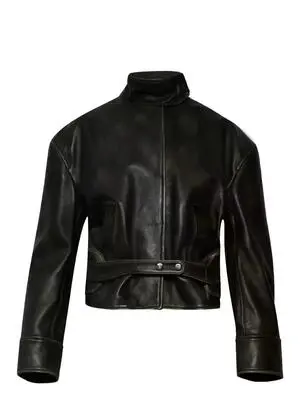 Christopher Esber Leather Jacket - Black