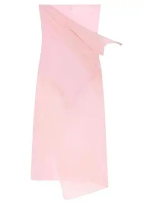 COURREGES Draped Jersey Bustier Dress - Pink