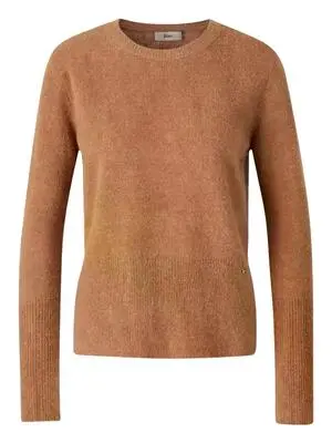 Herno Ribbed-cuff Crew-neck Sweater - Brown