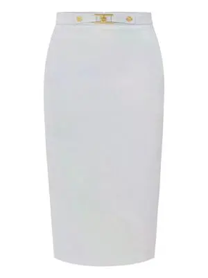 ELISABETTA FRANCHI Front-Buckle Pencil Skirt