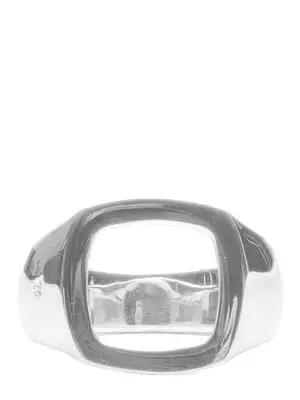 Tom Wood Cushion Open Ring - Grey