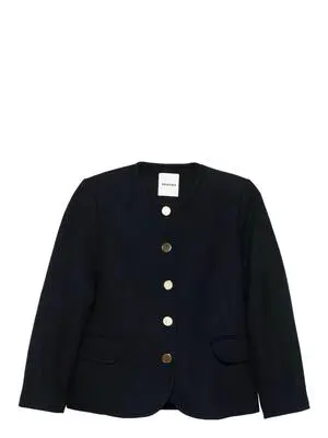 Sandro Button-front Jacket - Blue