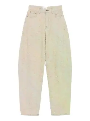 HAIKURE Jacquard Tapered Jeans - Neutrals