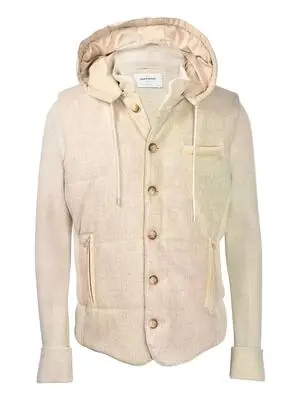 GRAN SASSO Wool Hooded Padded Jacket - Neutrals
