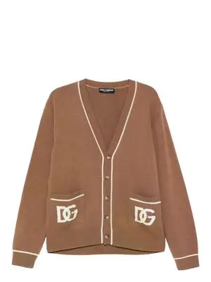 Dolce & Gabbana Virgin Wool Cardigan - Brown