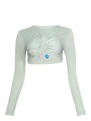 CHRISTOPHER ESBER Crystal-Pin Ribbed Top