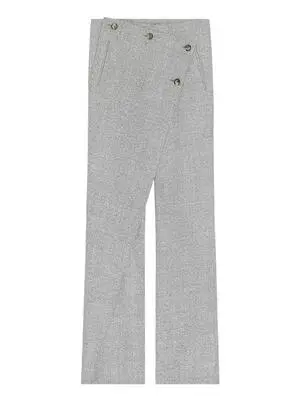 COURREGES Oblique Button Trousers