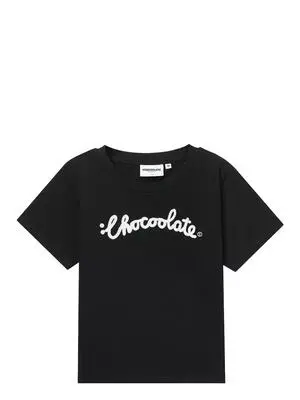 CHOCOOLATE Logo-embroidered T-shirt - Black