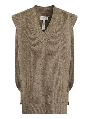 MAISON MARGIELA Donegal Ribbed Wool-Blend Vest