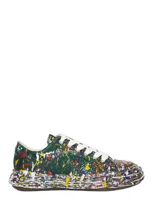 Mihara Yasuhiro Peterson 23 Og Sole Sputtering Low-top Sneakers - Green