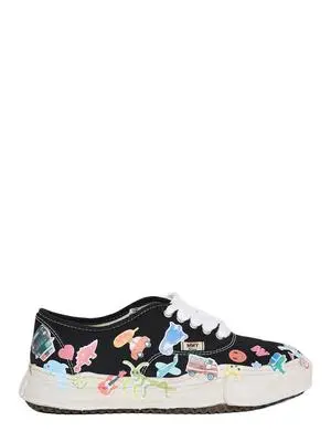 Mihara Yasuhiro Baker Og Sole Sticker Printed Low-top Sneakers - Black