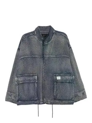FIVE CM Quilted Denim Jacket - Blue