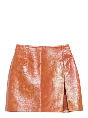 ANDAMANE Side-Slit Mini Skirt