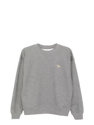 Maison Kitsuné Baby Fox-embroidered Patch Sweatshirt - Grey