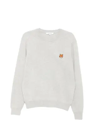 Maison Kitsuné Fox Head Patch Sweatshirt - Grey
