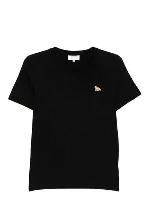 Maison Kitsuné Embroidered Logo T-shirt - Black