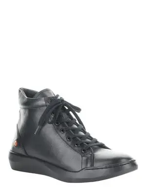 Fly London Beji High-Top Sneaker 011 Black Smooth Lea