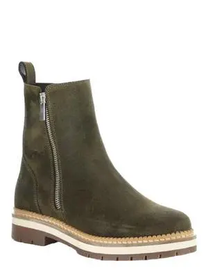 BOS. & CO. Waterproof Lug Sole Booties - Olive