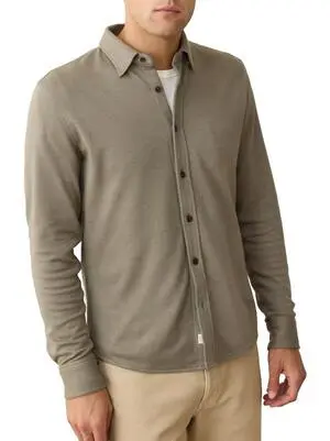 Marine Layer Pacifica Stretch Twill Overshirt - Vetiver