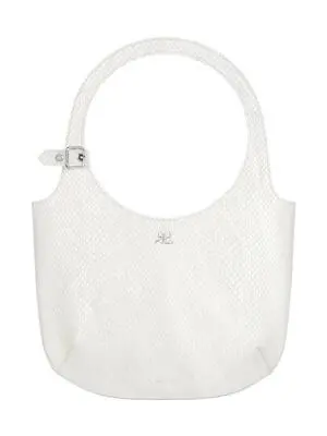 COURREGES Snakeskin-Embossed Handbag