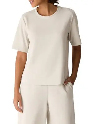 Eileen Fisher Crewneck Ponte T-shirt - Papyrus