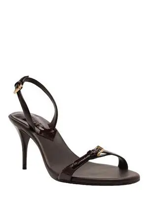 Schutz Aurora Mid Heel Slingback Sandal - Maplewood