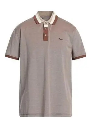 HARMONT & BLAINE Polo Shirt Size Cotton - Brown