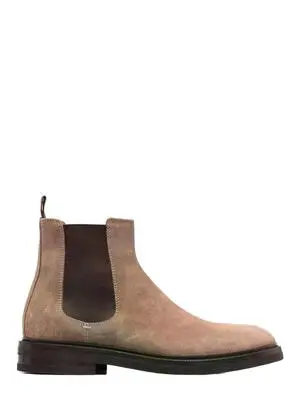 Brunello Cucinelli Ankle-length Suede Chelsea Boots - Neutrals