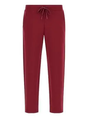 Boggi Milano Stretch Cotton-blend Trousers - Burgundy