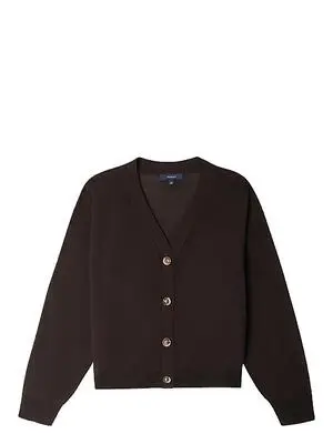 Soeur Idem V-neck Wool Cardigan - Chocolat