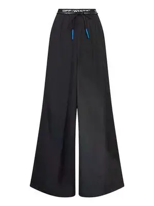 Off-White Logo-band Trousers - Black