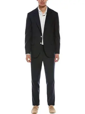 Brunello Cucinelli Notched Single-breasted Suit - Blue