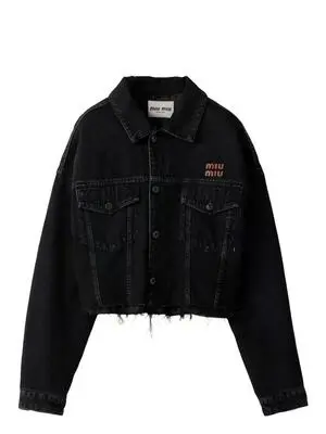 Miu Miu Denim Jacket - Black