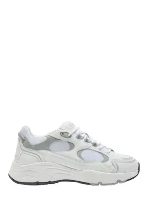 CLEENS Pulse Perforated Panelled Low-top Sneakers - White