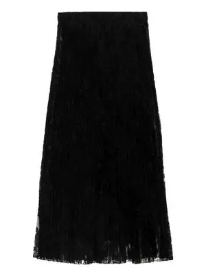 Ermanno Scervino Lace Midi Skirt - Black